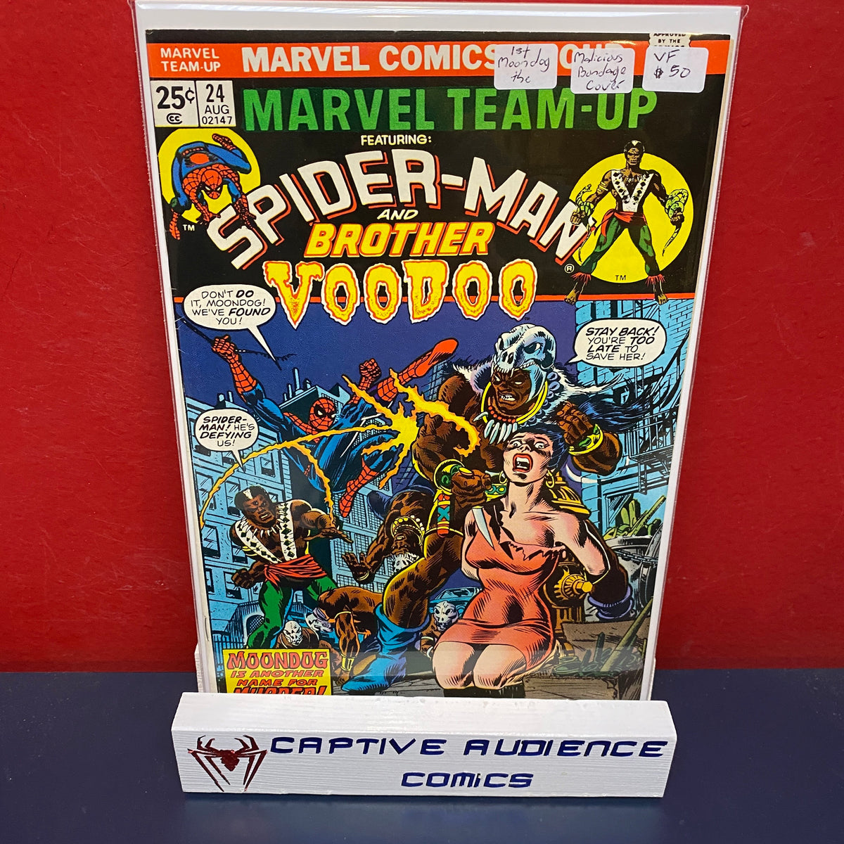 Marvel Team-Up, Vol. 1 #24 - 1st Moondog the Malicious - Bondage Cover ...